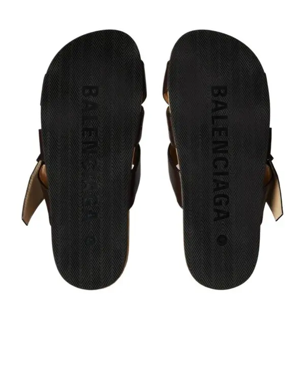 Balenciaga Belt Mules - Mocha