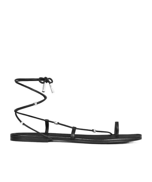 Celine Spiral Sandals In Lambskin
