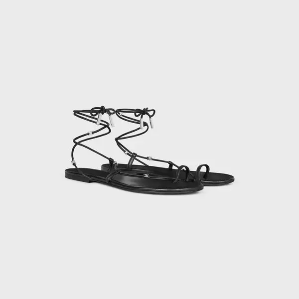 Celine Spiral Sandals In Lambskin