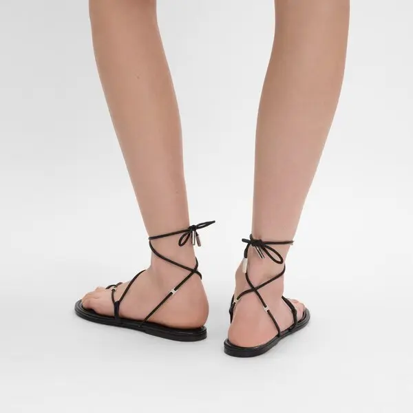 Celine Spiral Sandals In Lambskin