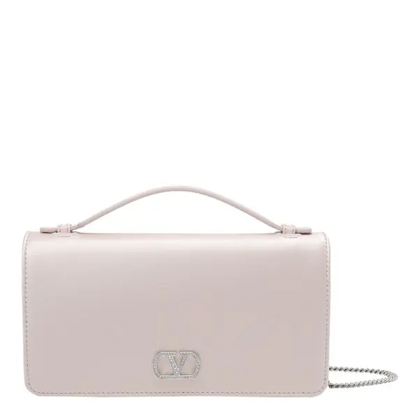 Valentino Garavani Top Handle Chain Wallet - Pink