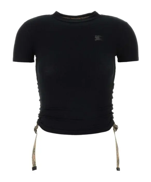 Burberry Avery Drawstring T-shirt - Black