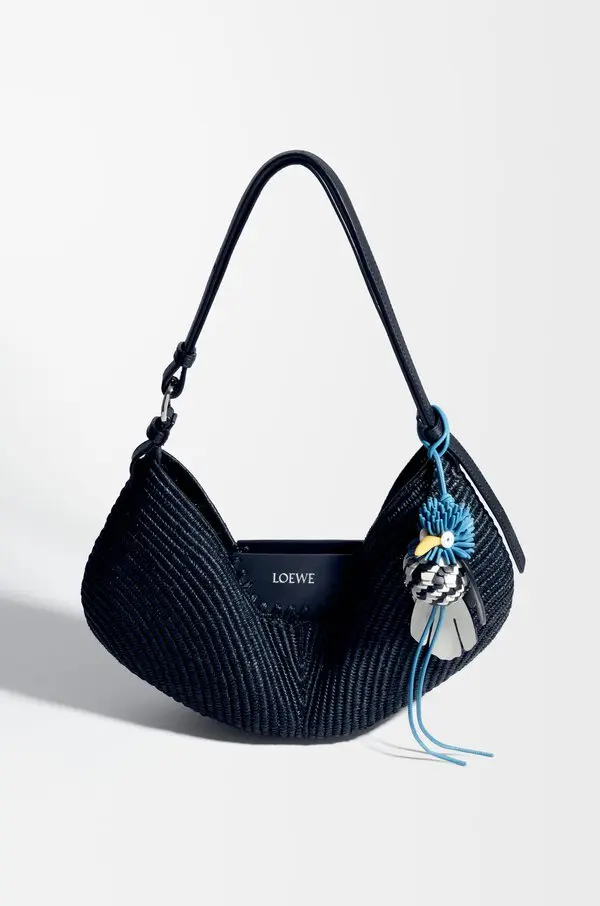 Loewe Hoopoe Bird Bag Charm - Blue/black