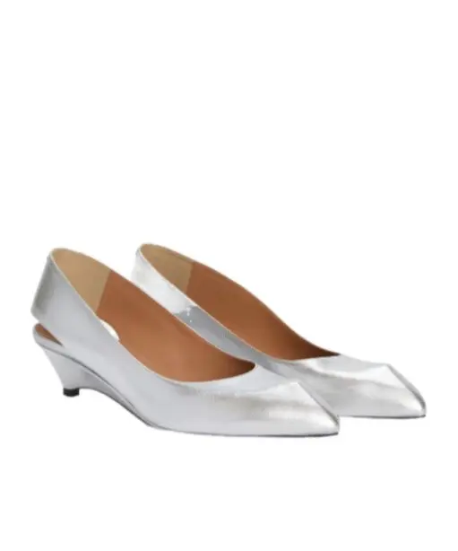 JIL SANDER Slingback Wedge Pumps - Grey