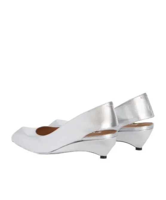 JIL SANDER Slingback Wedge Pumps - Grey