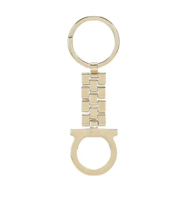 FERRAGAMO Logo Keychain - Nude