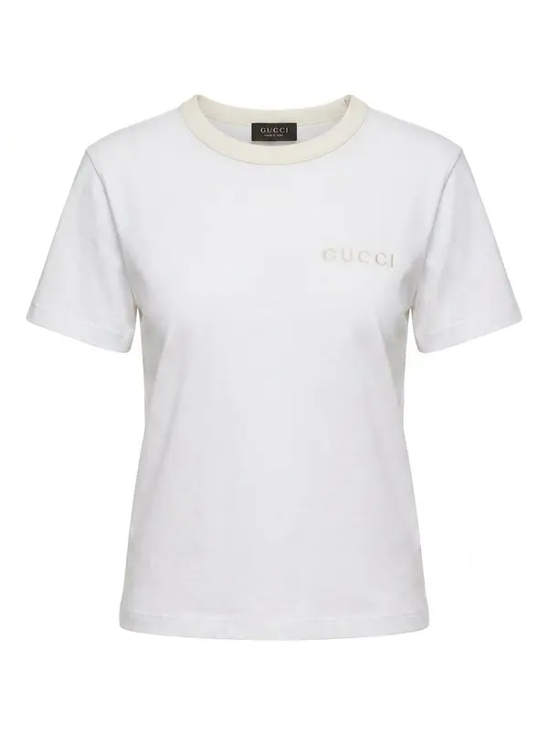 Gucci Cotton Jersey T-shirt With Embroidery