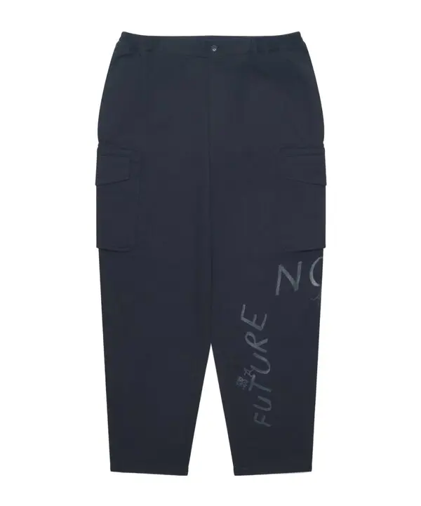 Comme Des Garçons Text-printed Elastic Waist Trousers