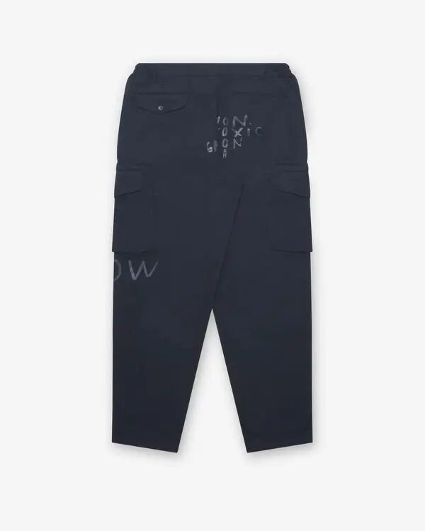 Comme Des Garçons Text-printed Elastic Waist Trousers