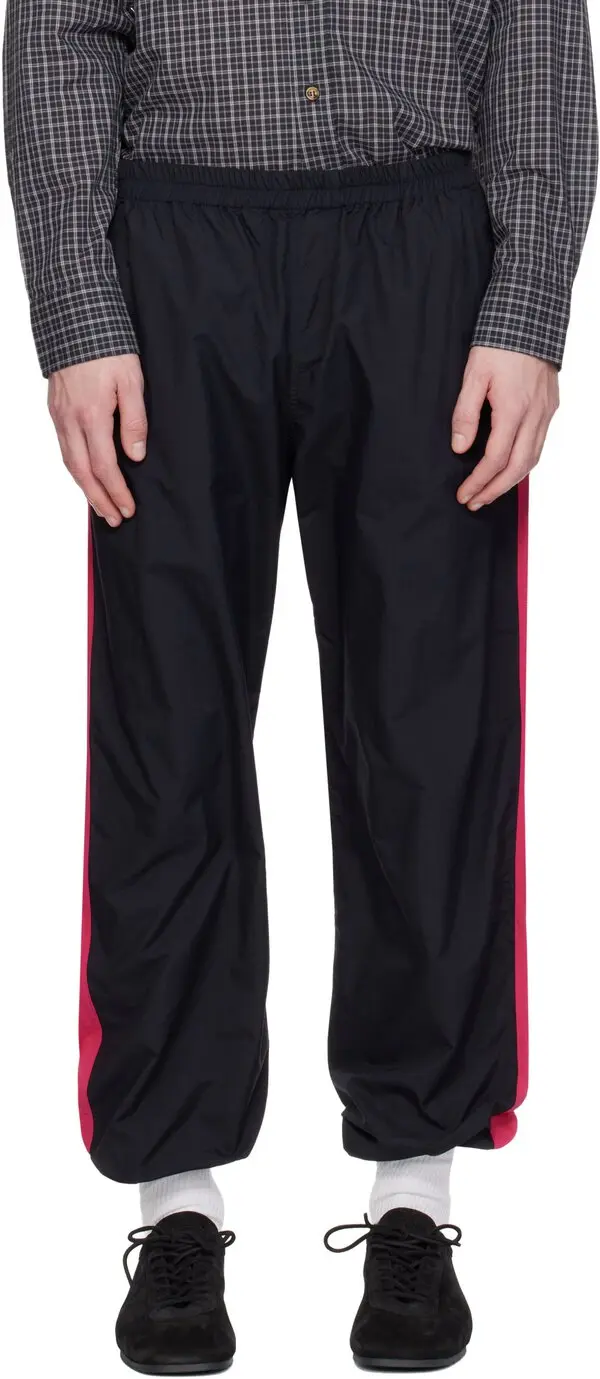 Gimaguas Elastic Waist Casual Pants - Black