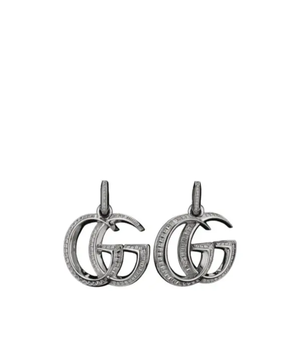 Gucci Gg Crystal Earrings - Palladium-tone