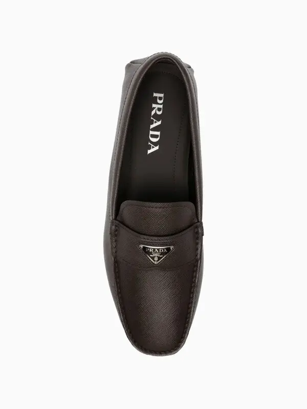 Prada Triangle-logo Loafers