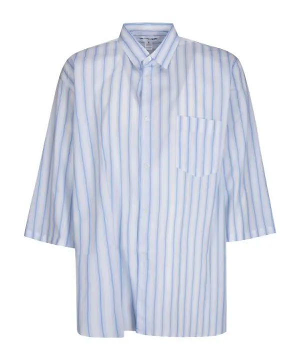 Comme Des Garçons Striped Short Sleeved Shirt