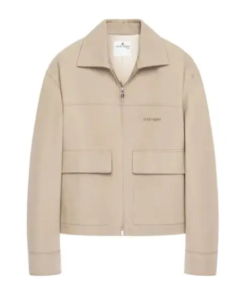 COURREGES Double-pocket Point Collar Jacket - Beige