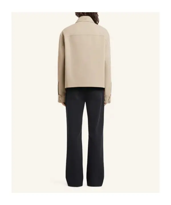 COURREGES Double-pocket Point Collar Jacket - Beige
