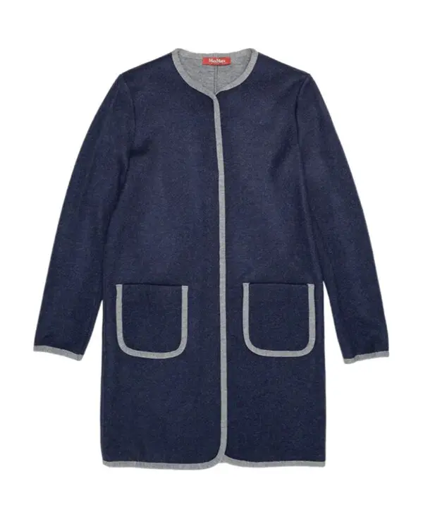 Max Mara Long Sleeved Coat - Blue