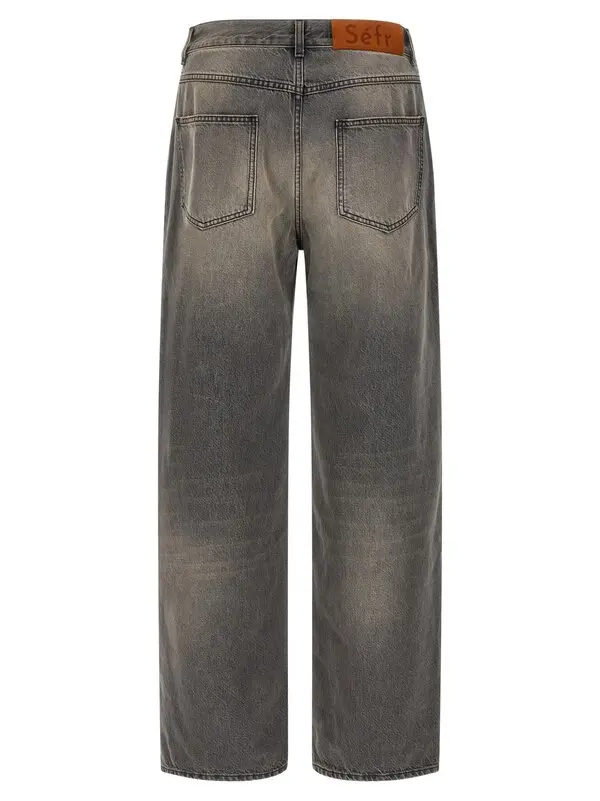 Séfr Mass Wide-leg Jeans - Black