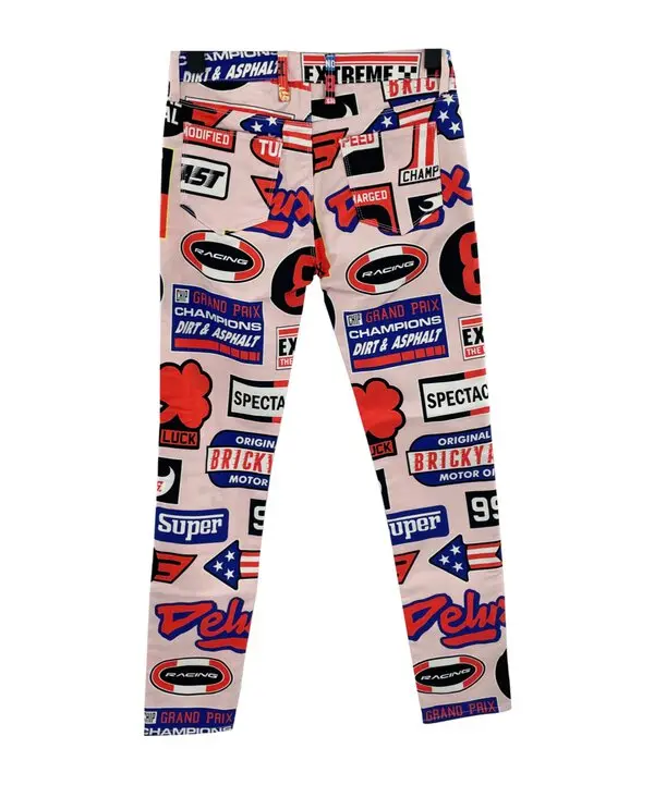 Moschino Printed Denim Trousers