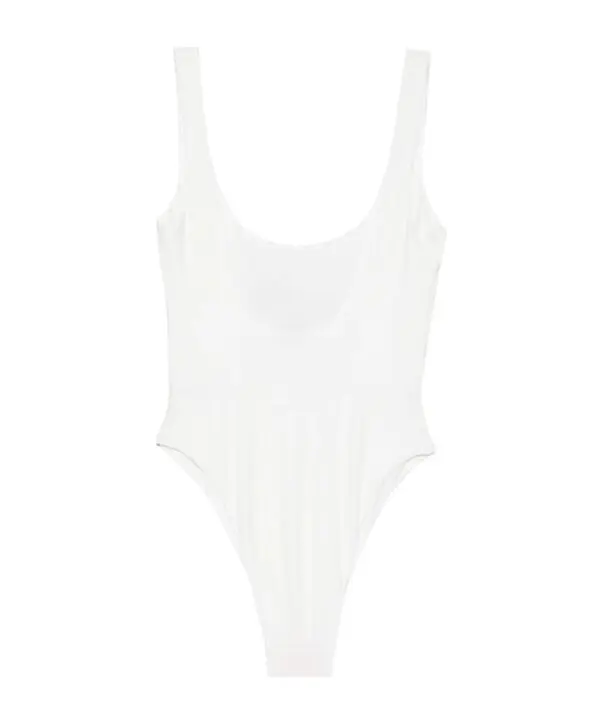 Oseree Crystal Motif One-piece Swimsuit - White