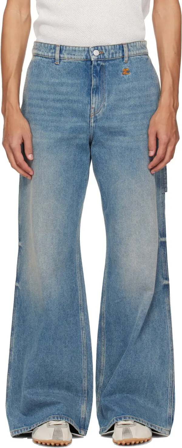 COURREGES Wide-leg Jeans - Gray