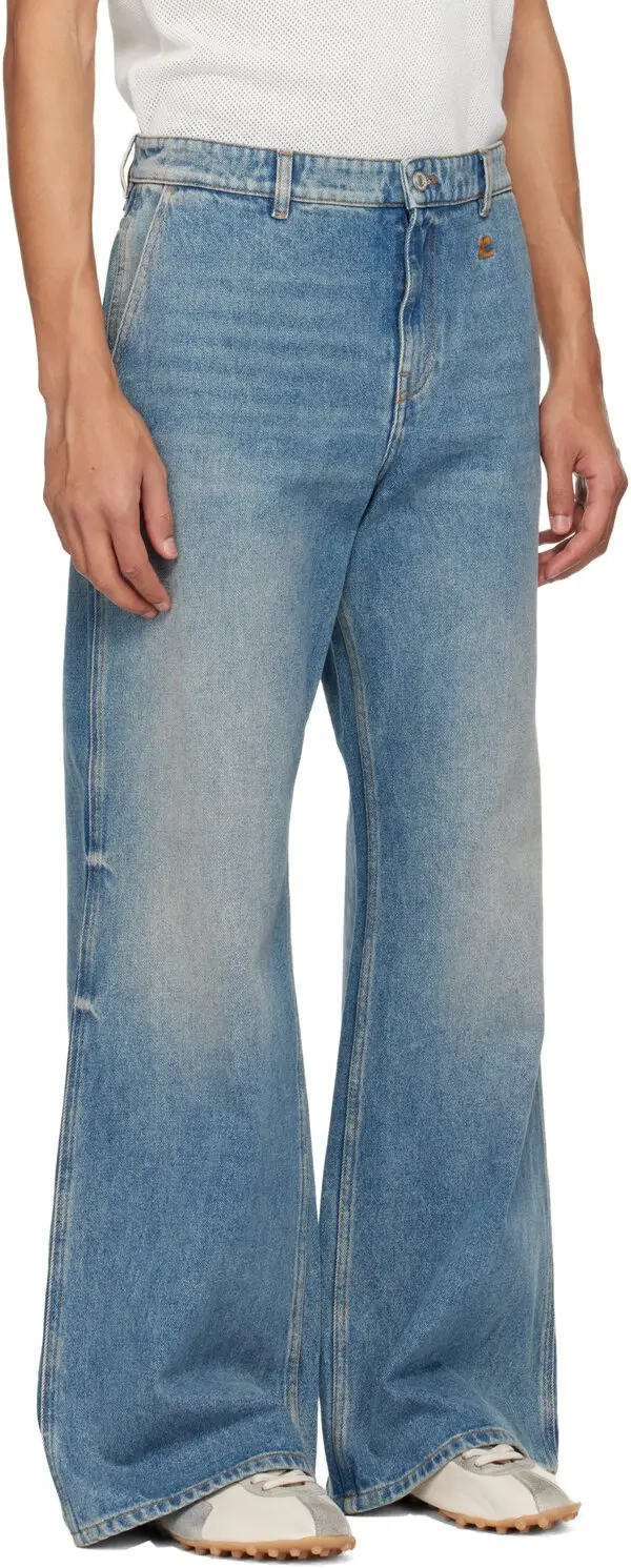 COURREGES Wide-leg Jeans - Gray