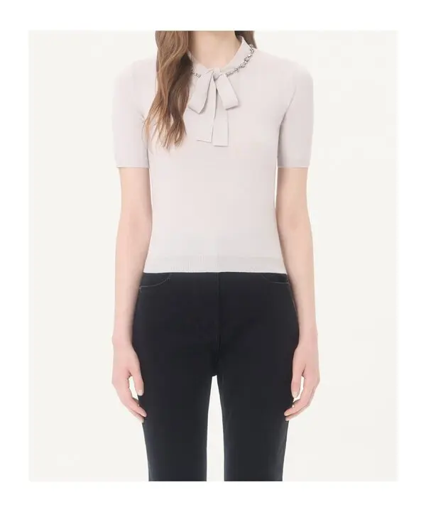 Valentino Garavani Embellished Short-sleeved Jumper