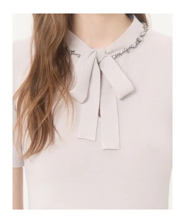 Valentino Garavani Embellished Short-sleeved Jumper