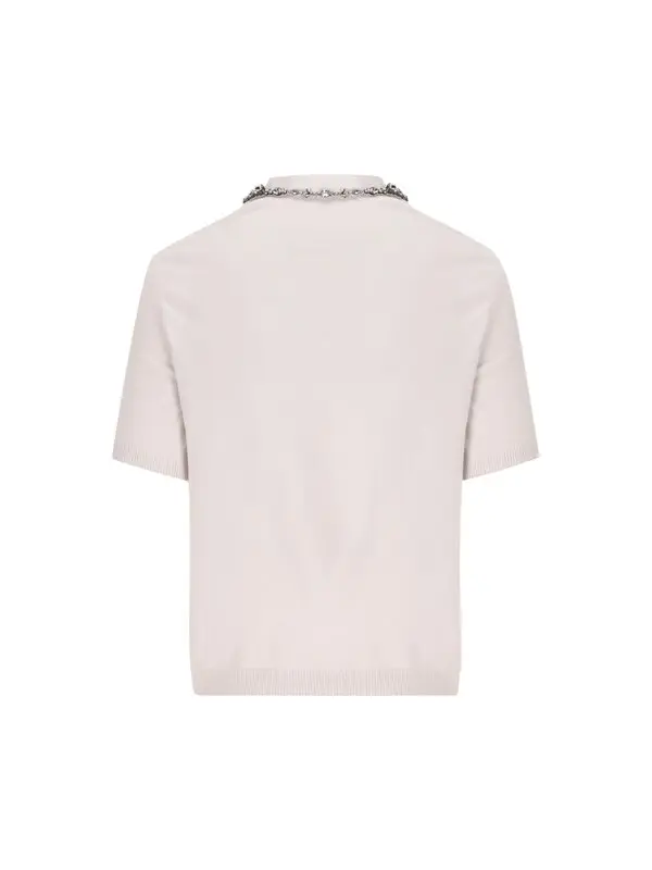 Valentino Garavani Embellished Short-sleeved Jumper