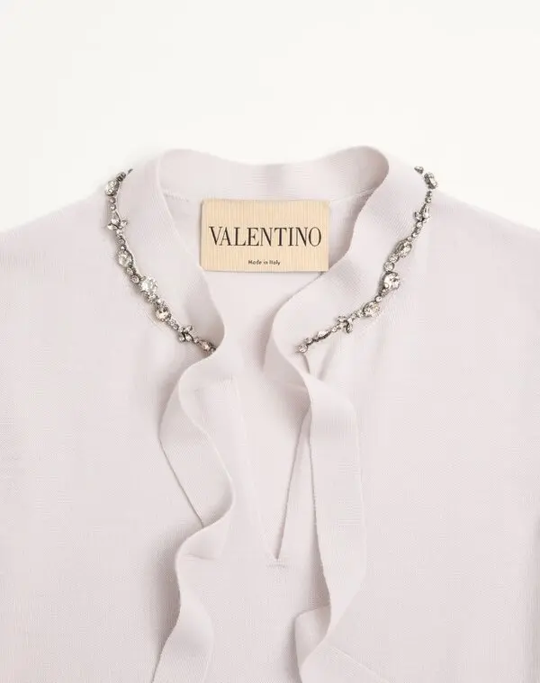 Valentino Garavani Embellished Short-sleeved Jumper