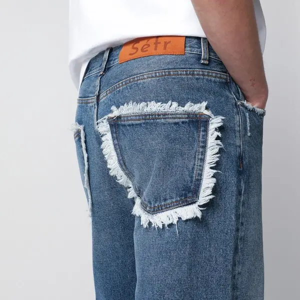 Séfr Frayed Cut Jeans