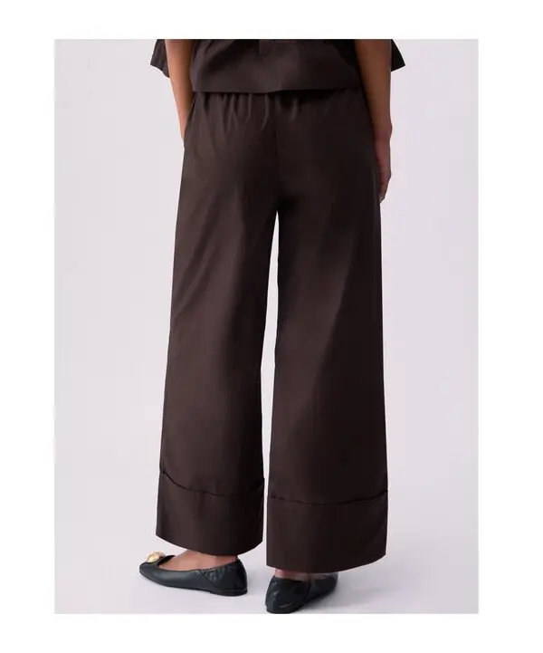 Liu Jo Pleated Wide-leg Poplin Trousers