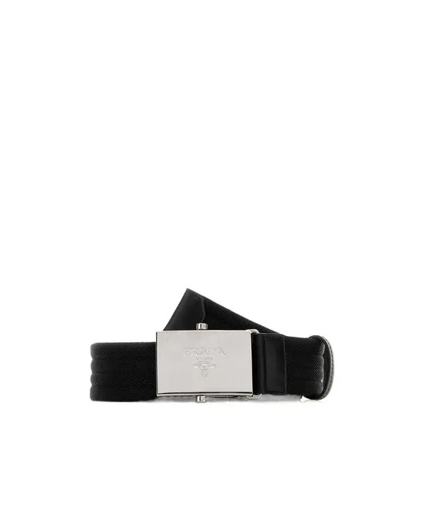 Prada Square Buckle Belt - Black