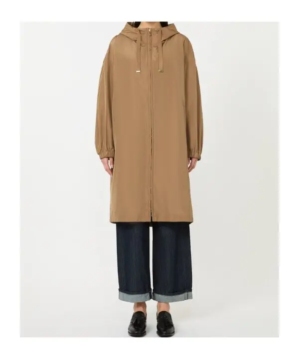 Max Mara Hooded Belted Raincoat