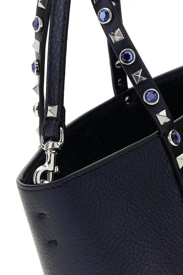 Valentino Garavani Rockstud Top Handle Bag - Black