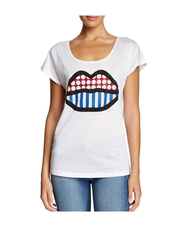 Moschino Sequined Lips T-shirt