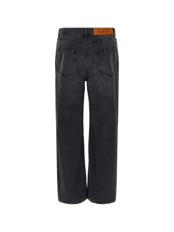 Séfr Relaxed Wide-leg Jeans - Black