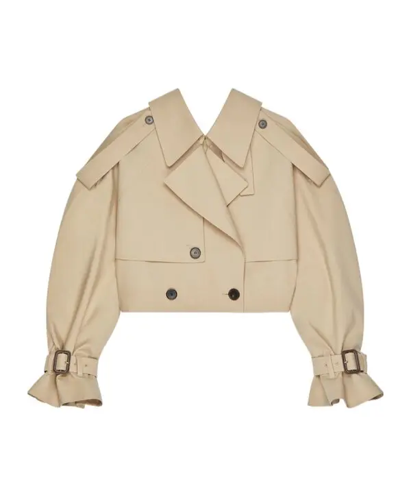 Givenchy Short Trench Coat - Beige/cream