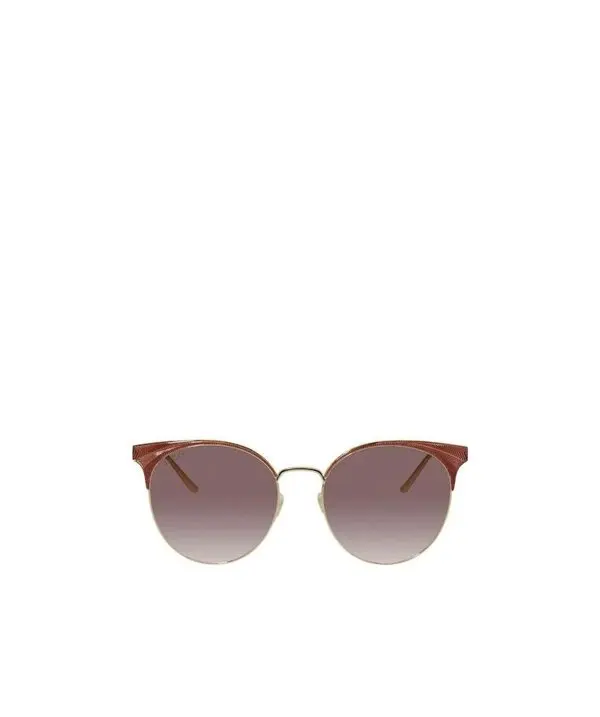 Gucci Logo Detail Cat Eye Sunglasses - Brown