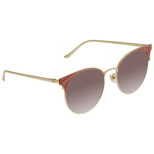 Gucci Logo Detail Cat Eye Sunglasses - Brown