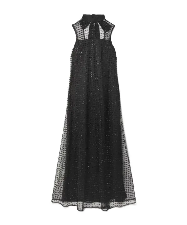Staud Albee Tie-up Dress - Black