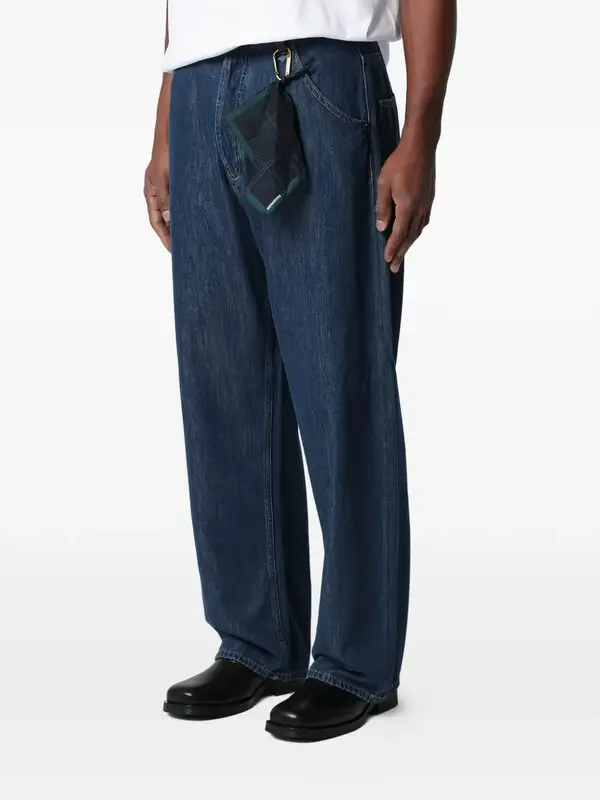 DARKPARK Indigo Blue Cotton-blend Jeans - Black