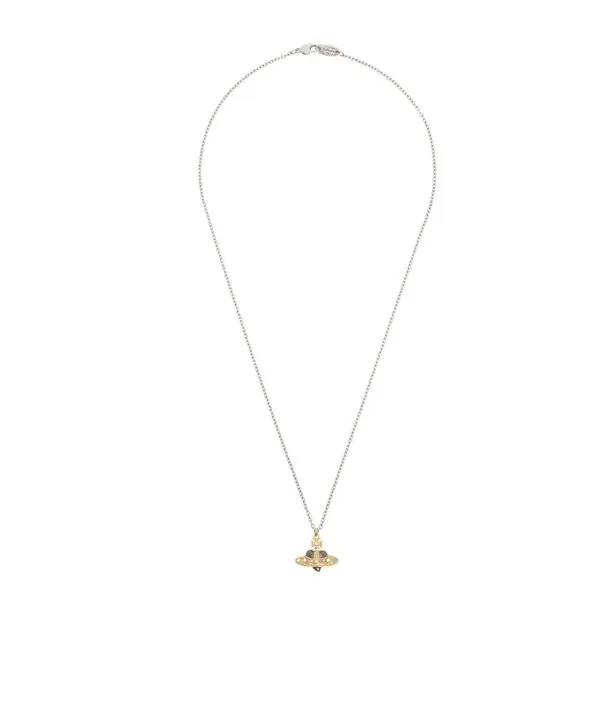 VIVIENNE WESTWOOD Diamante Heart Pendant Necklace - White