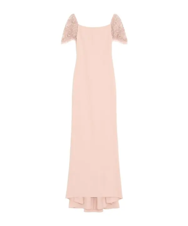Valentino Garavani Embroidered Couture Cady Long Dress