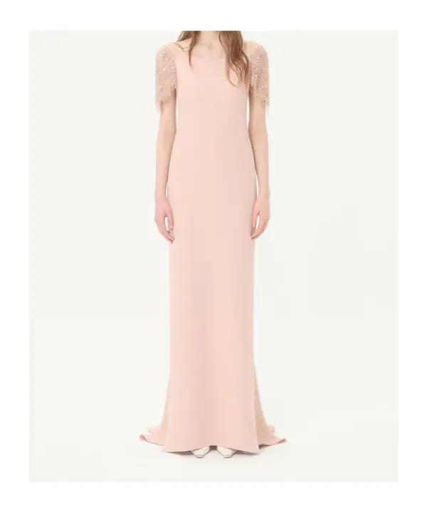 Valentino Garavani Embroidered Couture Cady Long Dress