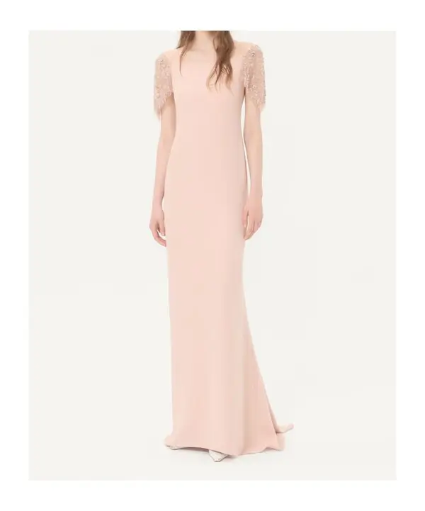 Valentino Garavani Embroidered Couture Cady Long Dress