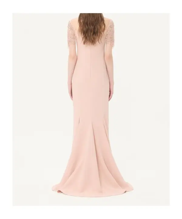 Valentino Garavani Embroidered Couture Cady Long Dress