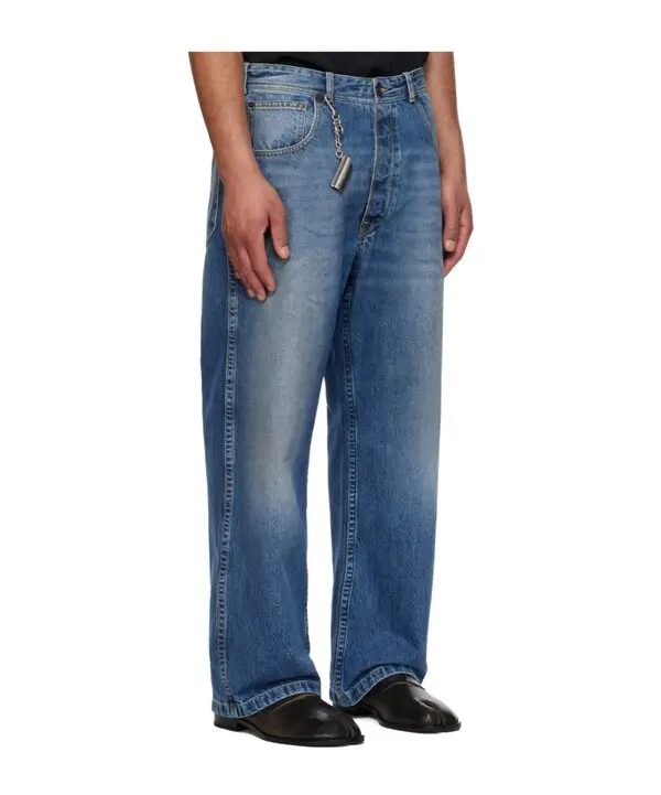 MAISON MARGIELA Buckle Detail Straight-leg Jeans