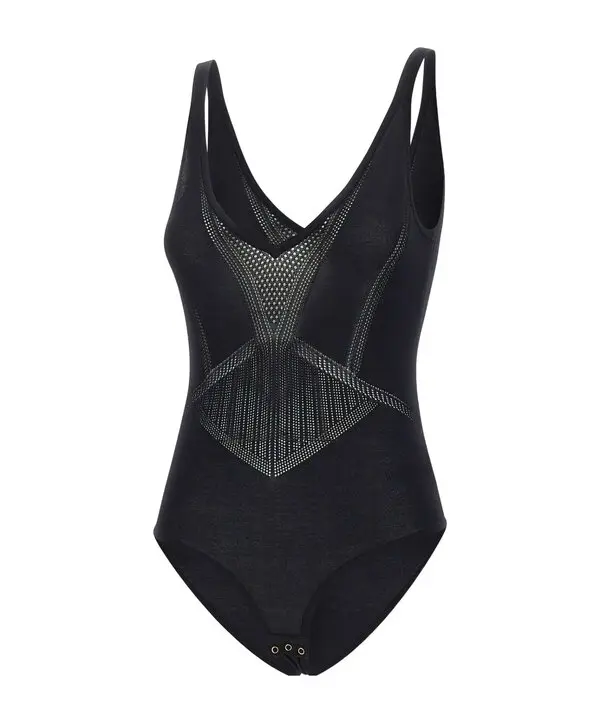 Elisabetta Franchi Openwork Knit Bodysuit