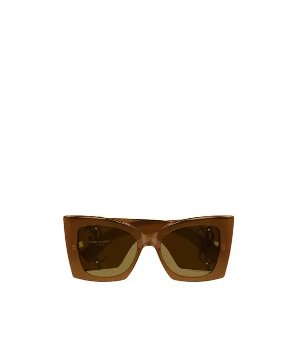 Saint Laurent Blaze Cat Eye Sunglasses - Brown