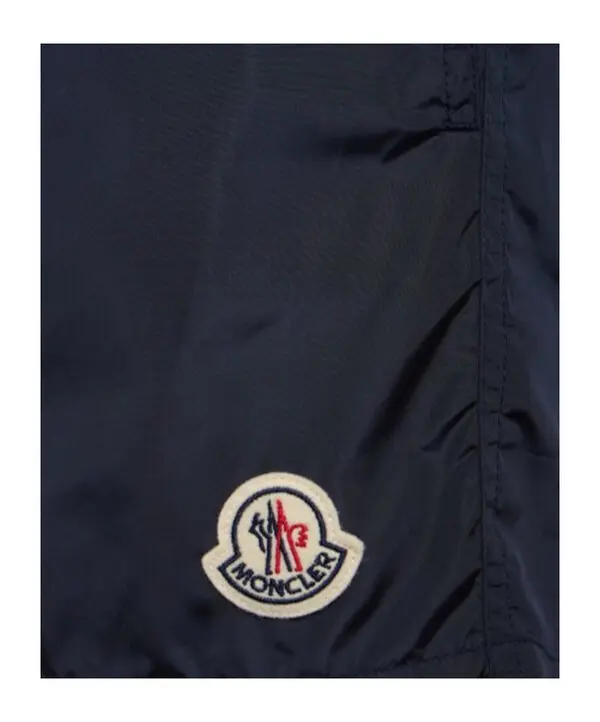 Moncler Logo Patch Nylon Swim Shorts